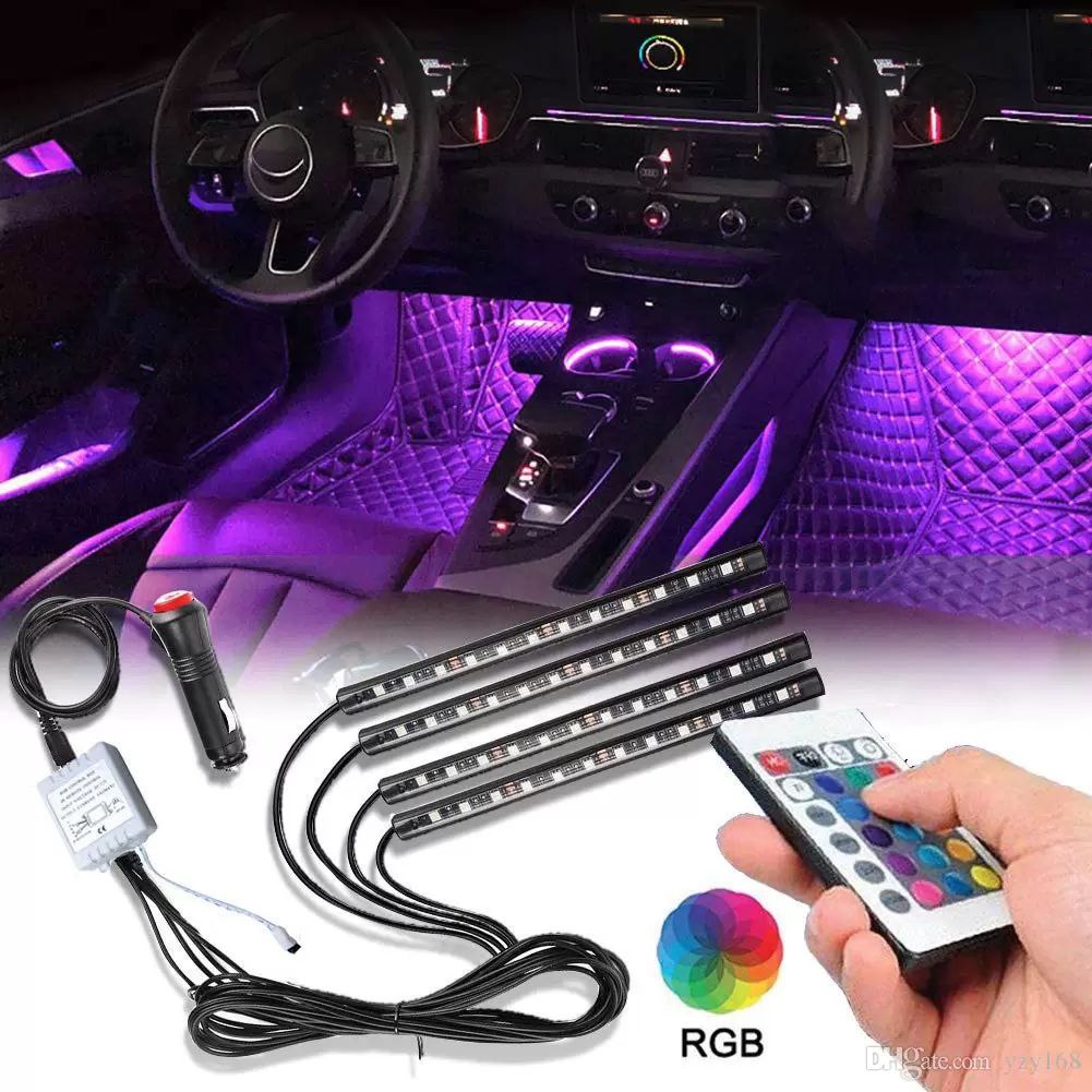 BARRITAS LED MULTICOLOR PARA INTERIOR DEL AUTO - PROTEC Panama ...